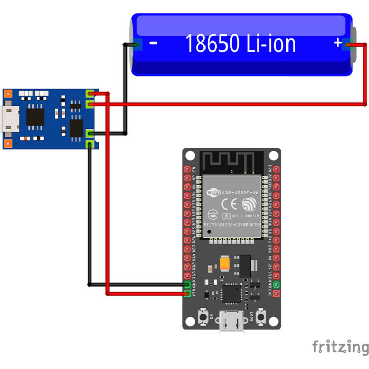 Питание ESP32 от аккумулятора 18650 - подробная инструкция - блог