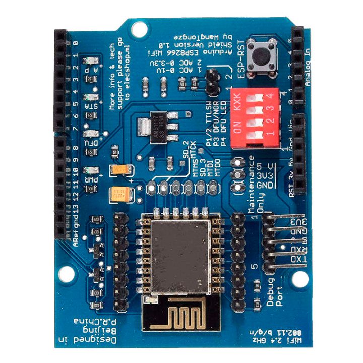 Arduino Wi-Fi Shield - купить в Москве плату расширения для Arduino UNO / MEGA на базе ESP8266 ...