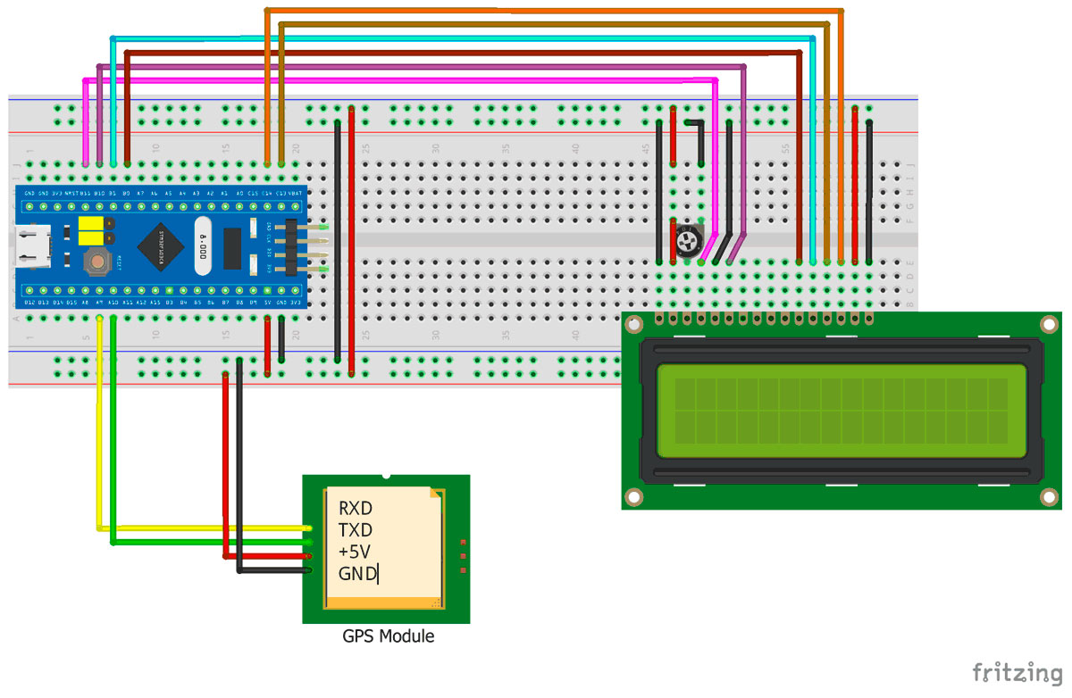 Подключение Gps модуля к Stm32 Схема и пример кода блог