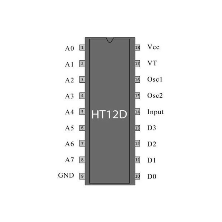 HT12E + HT12D купить в Москве кодер + декодер дистанционного управления с доставкой по России и СНГ