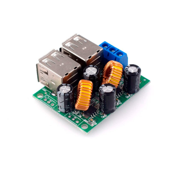HW-536 купить в Москве Автомобильный DC-DC преобразователь 4 USB 36 24 ...
