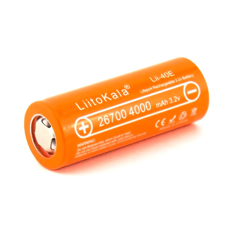 LiitoKala 26700 Lii-40E LiFePO4 4000mAh 10A купить в Москве с доставкой ...