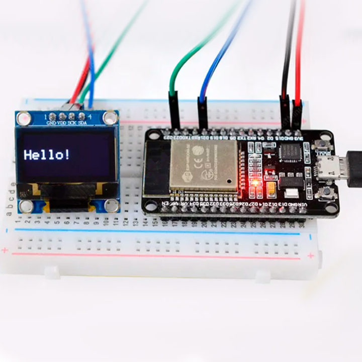 Подключение Oled дисплея к Nodemcu 32s и пример кода блог