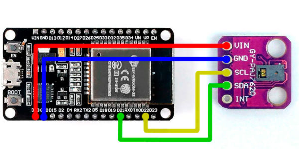 Датчик распознавания жестов PAJ7620 и ESP32: Схема подключения и пример кода - блог