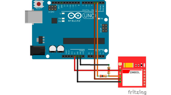 Gsmgprs модуль Sim800l и Arduino Uno — Схема подключения и пример кода