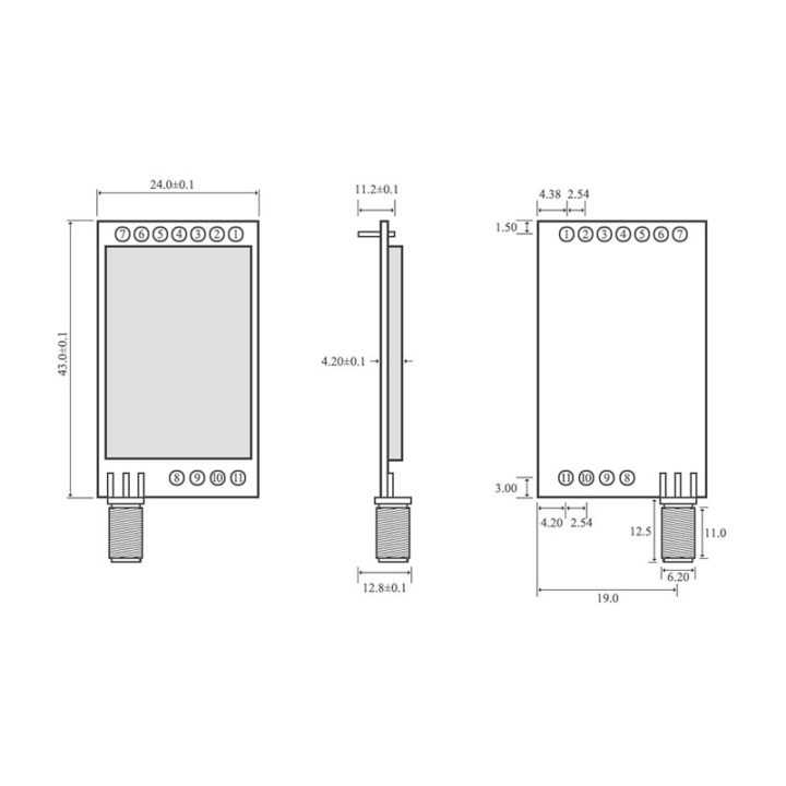 E32-433T30D купить в Москве LoRa модуль SX1278 433МГц, 8км с доставкой ...